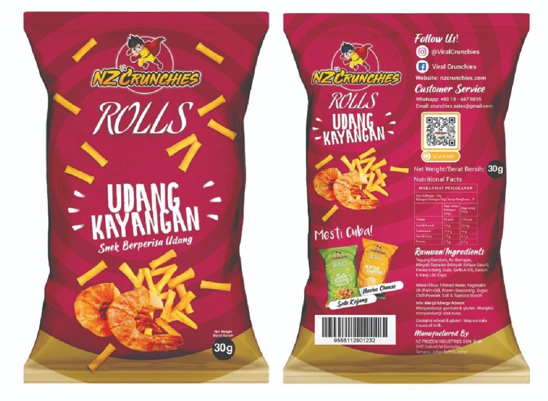 Snack Tôm - Qualifoods - Cá hồi, thịt bò, hải sản Nhập Khẩu